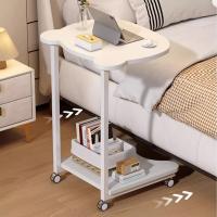 China Sofa Side Corner Table with Wheel Console Coffee End Tables Bedroom Tea Salon Luxury Rack in Living Room Furniture for sale