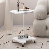 China Sofa Side Corner Table with Wheel Console Coffee End Tables Bedroom Tea Salon Luxury Rack in Living Room Furniture for sale