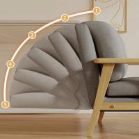China 1.55m Folding Sofa Bed Recliner Dual-purpose Wood Small Apartment Lunch Break Simple Double Japanese Style Lazy for sale