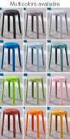 China Home Furniture Heavy Duty Plastic Stool Household Small Round Stackable Seating With Non-slip Foot for sale