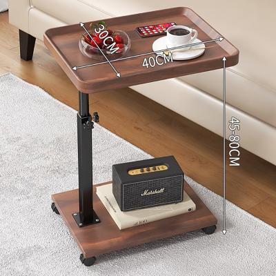 China Coffee Side Table Home Living Room Furniture Small Bedside 2 Layers C Shaped End for Sofa for sale
