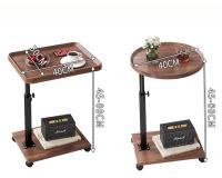 China Coffee Side Table Home Living Room Furniture Small Bedside 2 Layers C Shaped End for Sofa for sale