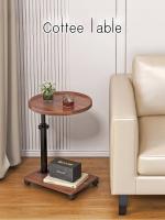 China Coffee Side Table Home Living Room Furniture Small Bedside 2 Layers C Shaped End for Sofa for sale