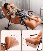 China Rocking Chair Living Room Bedroom Lounge Armchair Comfy Accent ,Folding Small Sofa with Side Pockets for sale