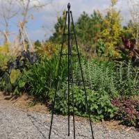 China Garden Trellis for Potted Plants Outdoor Rustproof Coated Plant Cage Tower, Metal Shelf Climbing Supporting for sale