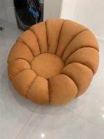 China Home Furniture Pumpkin Lounge Chair Lazy Couch Lamb Plush White Tatami Light Luxury Bedroom Small Sofa for sale