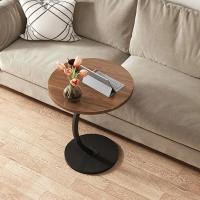 China Sofa Side Table Living Room Home Small Coffee C Shape Bedside Shelf Balcony Round for sale