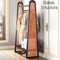 China 50cm Clothing Garment Rack Coat Multifunctional Bedroom Hanging Organizer Wardrobe Storage Shelves for sale