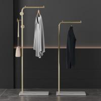 China Modern Design Luxury Coat Rack Floor Standing Metal Frame Hanger For Living Room Bedroom Clothes Storage Scarf Bag Hat for sale