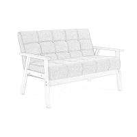 China NO Inflatable and FOAM Filling Material Loveseat Sofa Couch for Small Space Living Room Durable Fabric Two Seater Cushion for sale