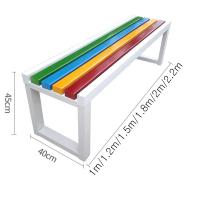 China Park Seating Outdoor Anticorrosive Leisure Row Rest Iron Balcony Solid Wood Chair in Garden Mall for sale