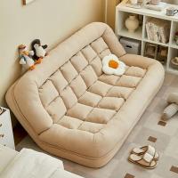 China Apartment Lazy Sofa Lying Down Bed with Adjustable Backrest Double Loveseat Small Rental Room Seaters Human Dog for sale