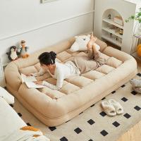China Apartment Lazy Sofa Lying Down Bed with Adjustable Backrest Double Loveseat Small Rental Room Seaters Human Dog for sale