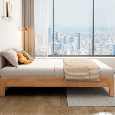 China Bedroom Furniture Solid Wood Bed Beech Frame Sleeper with Storage Space for Double in Guest Room en Platform for sale