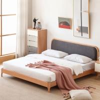 China Bedroom Furniture Solid Wood With Headboard Beech Frame Sleeper for Double in Guest Room en Platform for sale