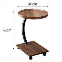 China C Shaped End Tables Couch Bed Side Movable Coffee Snack Mini Rack with Wheels in Living Room for sale