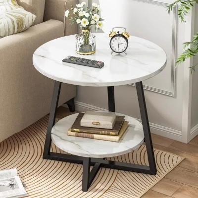 China CJ-30 Double-layer Sofa Side Table, Simple Modern Small Tea for Apartment, Living Room Bed End for sale