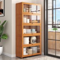 China Living Room Cabinet Kitchen Sideboard Basement Storage Shelves Pantry Organizer and Cube Bakers Rack Cabinet with Doors for sale