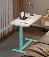 China Adjusted Yes Bedside Desk Mobile Rolling Laptop Stand Overbed Table with Wheels and Height Adjustable Tray for Sofa Side for sale