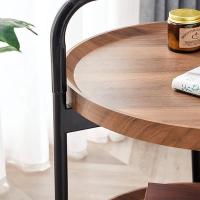 China Double-layer Simple Tea Cart Dessert Cake Hotel Restaurant Delivery Mobile Trolley Coffee Table Sofa End for sale