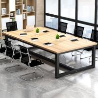 China Commercial Furniture Conference Table Long Simple Modern Office Desk Chair Combination Workbench Training Reception for sale