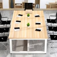 China Commercial Furniture Conference Table Long Simple Modern Office Desk Chair Combination Workbench Training Reception for sale