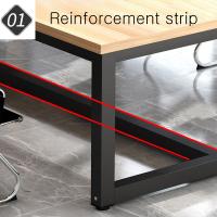 China Commercial Furniture Conference Table Long Simple Modern Office Desk Chair Combination Workbench Training Reception for sale