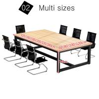 China Commercial Furniture Conference Table Long Simple Modern Office Desk Chair Combination Workbench Training Reception for sale