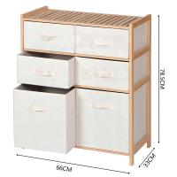 China Drawer Chest Fabric Storage Organizer Cabinet Big Night Stand with Rack Shelf The Ultimate Living Room Furniture Solution for sale