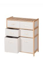 China Drawer Chest Fabric Storage Organizer Cabinet Big Night Stand with Rack Shelf The Ultimate Living Room Furniture Solution for sale