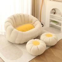 China Convertible Bean Bag Chair for Adults Comfy Lounge Loveseat Furniture 2 Seater Lazy Sofa Removable Cover Mail Packing for sale