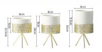 China Modern Retro Hollow Iron Frame Flower Pot Ceramic Nordic Home Decor Desktop Room Decoration Plant Storage Organizer Tank for sale