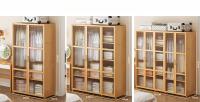 China Melamine Board Door Material Multifunctional Wardrobe Wooden Storage Closet Cabinet for Blanket Clothing Bedroom Furniture for sale