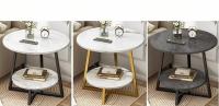 China Luxurious Modern Side Table Living Room Double Layer SofaTray High-end Wooden Coffee Tables Home Furniture for sale