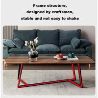 China Iron Metal Type Coffee Table Modern Light Luxury for Simple Living Room Household Small Apartment Office Square Assembly for sale