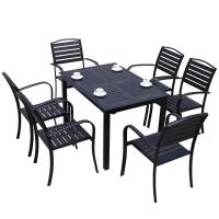 China Outdoor Dining Table, Waterproof Furniture Garden with 4 Chairs for Cafe and Restaurants,Small Coffee for sale