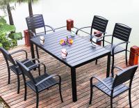 China Outdoor Dining Table, Waterproof Furniture Garden with 4 Chairs for Cafe and Restaurants,Small Coffee for sale