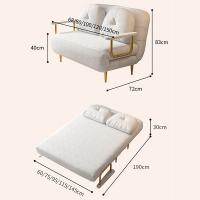 China Simple Folding Sofa Bed, Apartment Small Reclining Chair Single Couch , Lounge with Adjustable Back Seat for sale