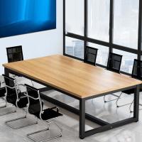 China Wooden Conference Table Simple Modern Long Negotiating Desk Group Study Platform for sale