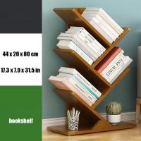 China Tree Shape Bookshelf Wooden Rack for Books Storage 3 Layers Book Shelf Organizer Living Room Bedroom for sale