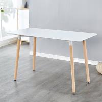 China Solid Wood Dining Table Room Restaurant Nordic Furniture Modern Lunch Dinner Simple Stand for sale