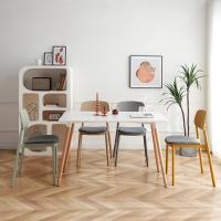 China Solid Wood Dining Table Room Restaurant Nordic Furniture Modern Lunch Dinner Simple Stand for sale