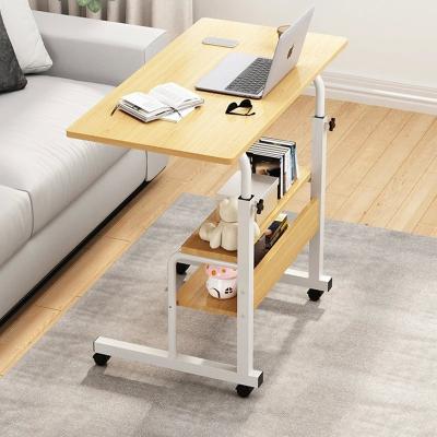 China Lift Table Bedside Movable Simple Small Bedroom Office with Bookshelf Convenient , Computer Desk for sale