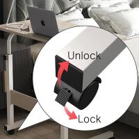 China Lift Table Bedside Movable Simple Small Bedroom Office with Bookshelf Convenient , Computer Desk for sale