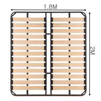 China Thick Solid Wood Board Collapsible Bed in Guest Room Portable Tatami Iron Pipe and Wooden Frame Space Savg room for sale