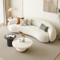 China Curved Sofa Couch for Living Room, Arc Modern Sectional Luxury Upholstery 5-Seat Apartment for sale