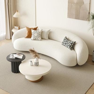 China Curved Sofa Couch for Living Room, Arc Modern Sectional Luxury Upholstery 5-Seat Apartment for sale