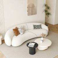 China Curved Sofa Couch for Living Room, Arc Modern Sectional Luxury Upholstery 5-Seat Apartment for sale