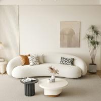 China Curved Sofa Couch for Living Room, Arc Modern Sectional Luxury Upholstery 5-Seat Apartment for sale