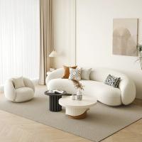 China Curved Sofa Couch for Living Room, Arc Modern Sectional Luxury Upholstery 5-Seat Apartment for sale